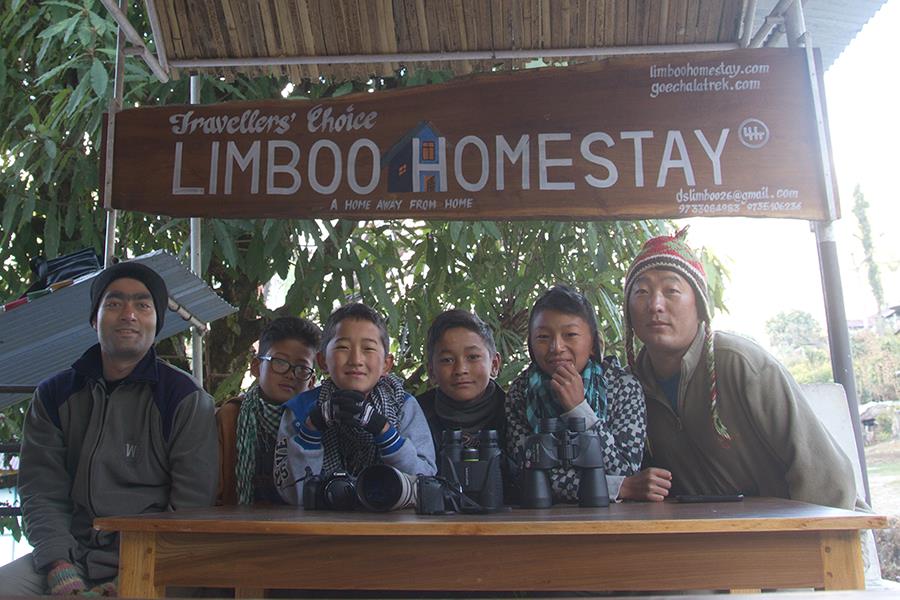 At Limboo homestay during the birding days at Yuksom. With the Kids and ...